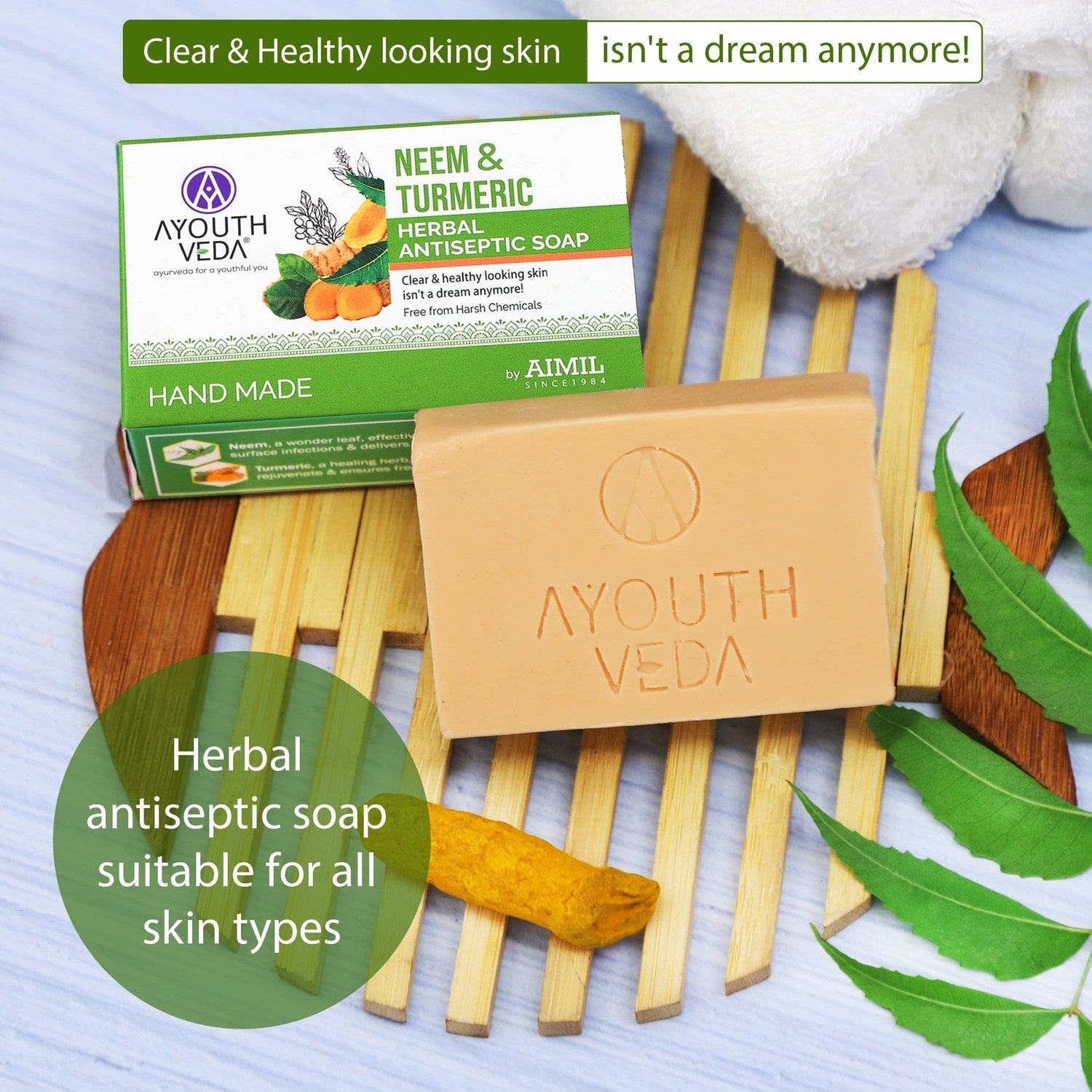 Best Neem & Turmeric Soap | Buy Neem Soap online | Natural Neem Soap ...